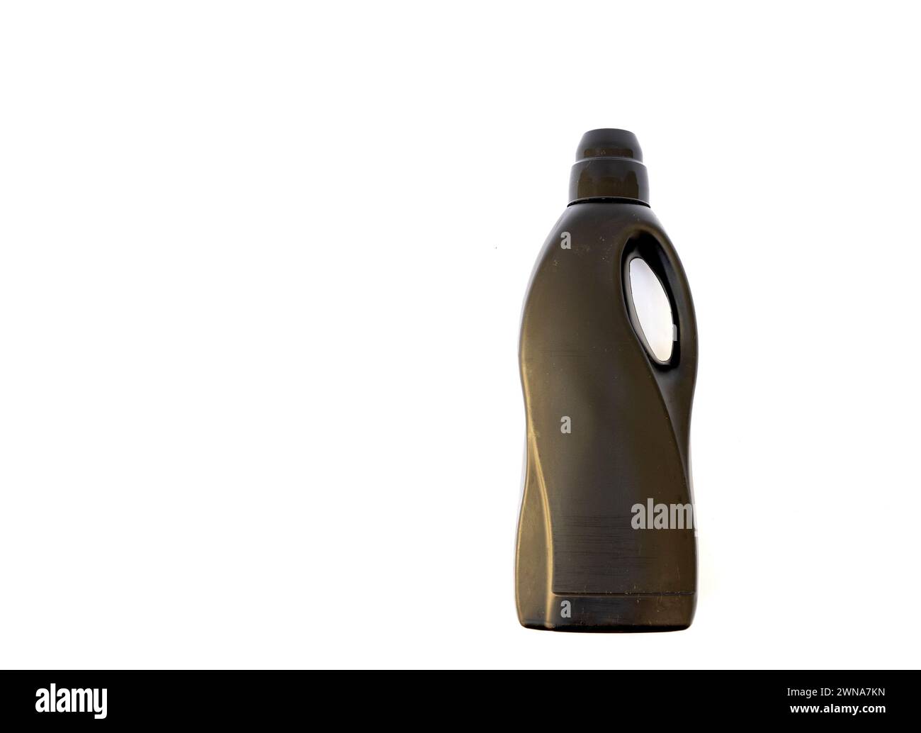 black Bottle of cleaning chemicals on a white background Stock Photo ...