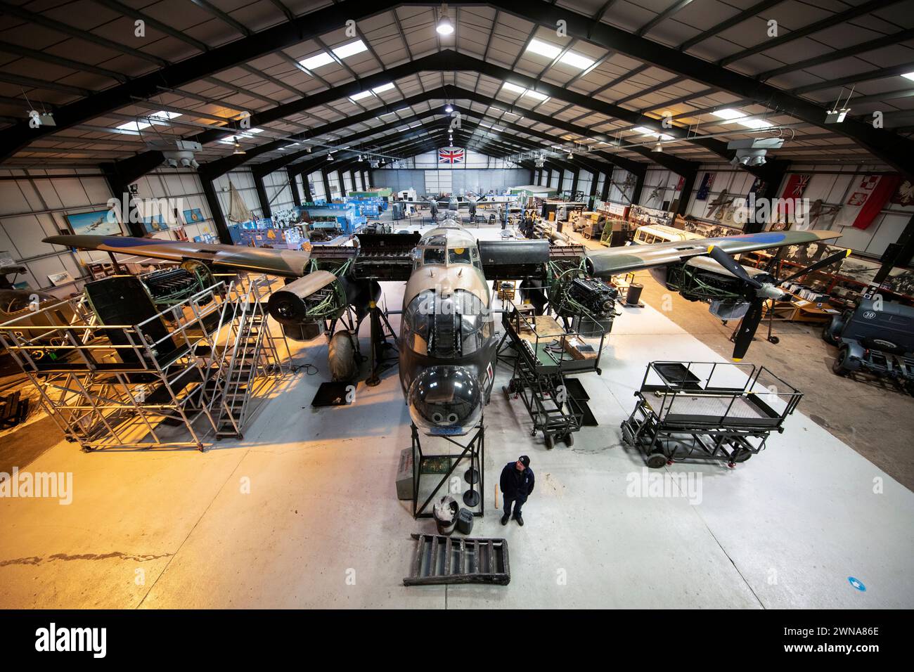 Real-life Airfix model - Lancaster bomber 'Just Jane' is disassembled ...
