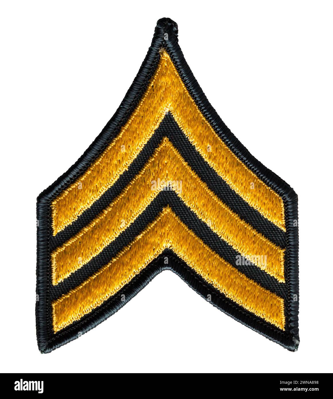 Army Uniform Patch Cut Out on White Stock Photo - Alamy