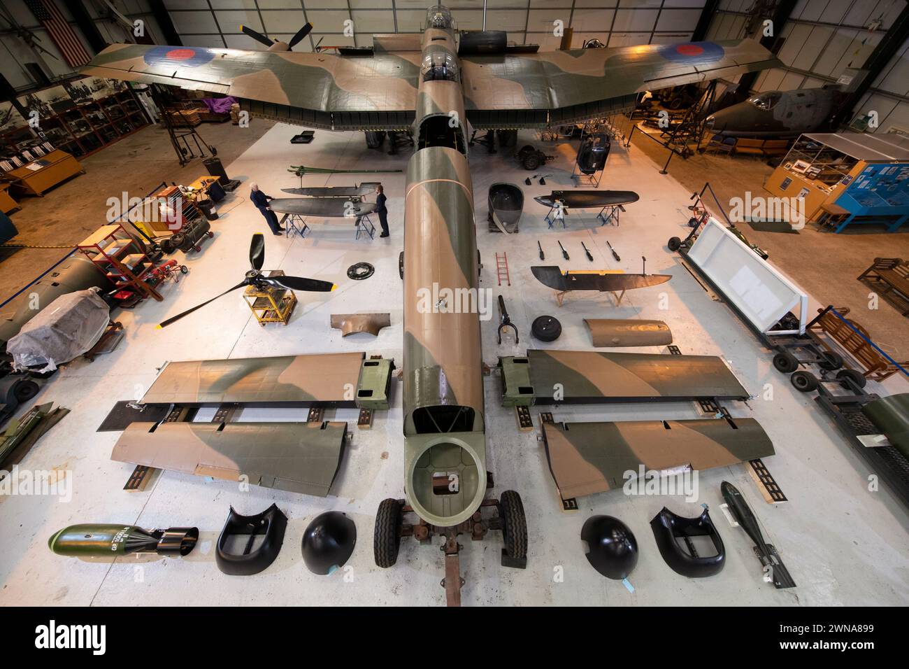Real-life Airfix model - Lancaster bomber 'Just Jane' is disassembled ...