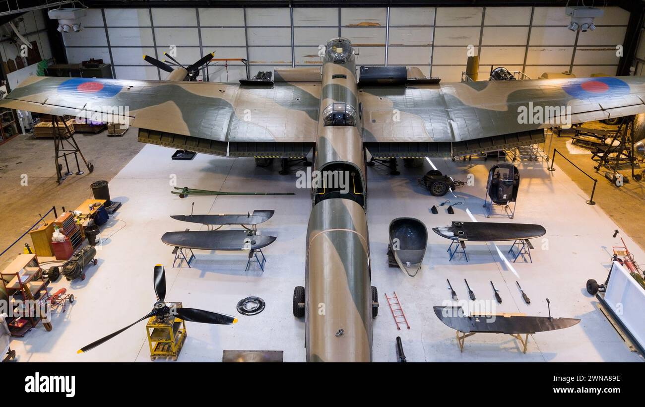 Real-life Airfix model - Lancaster bomber 'Just Jane' is disassembled ...