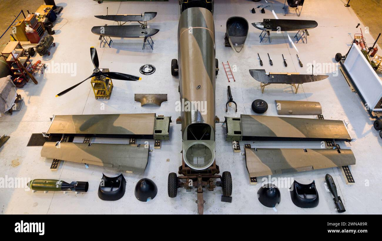 Real-life Airfix model - Lancaster bomber 'Just Jane' is disassembled ...