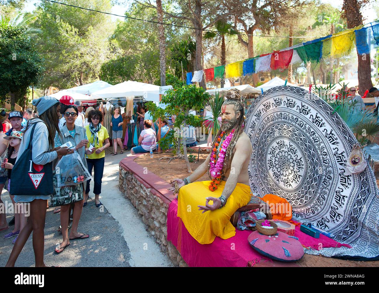 Hippy Market, Es Cana, Ibiza, Balearics, Spain Stock Photo - Alamy