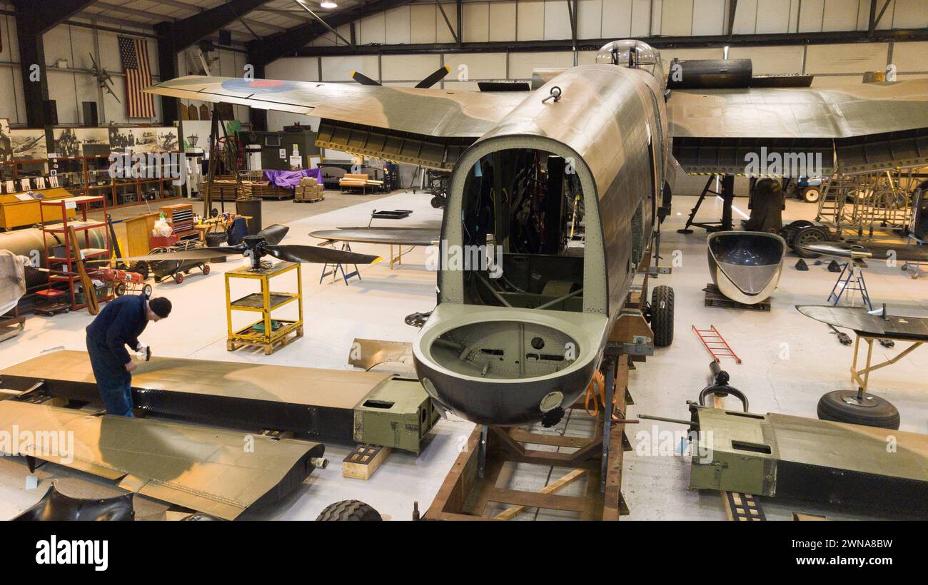 Real-life Airfix model - Lancaster bomber 'Just Jane' is disassembled ...