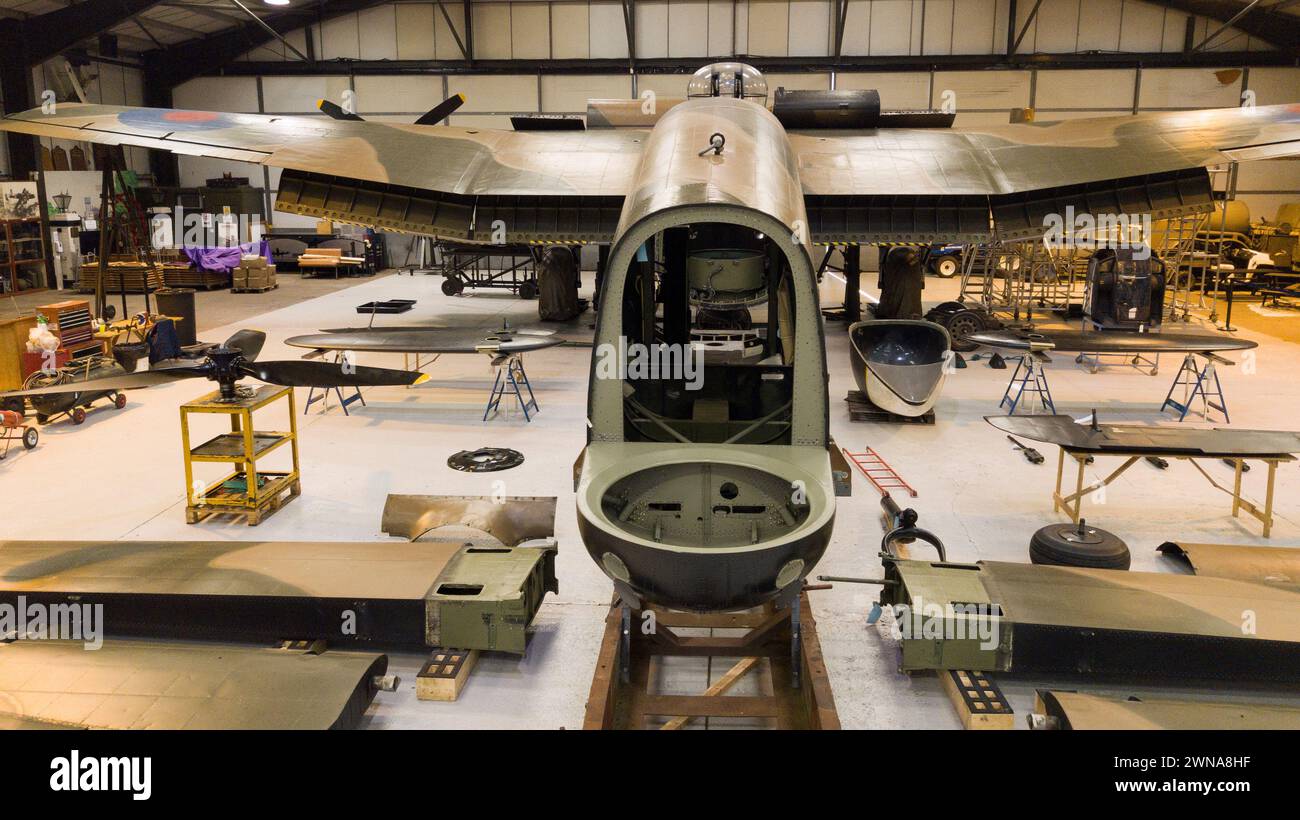 Real-life Airfix model - Lancaster bomber 'Just Jane' is disassembled ...