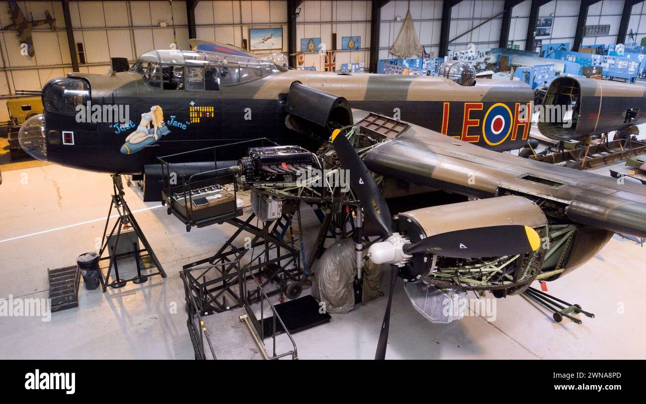 Real-life Airfix model - Lancaster bomber 'Just Jane' is disassembled ...