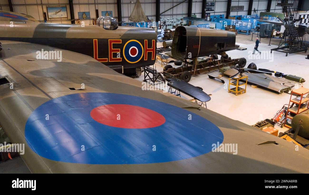 Real-life Airfix model - Lancaster bomber 'Just Jane' is disassembled ...