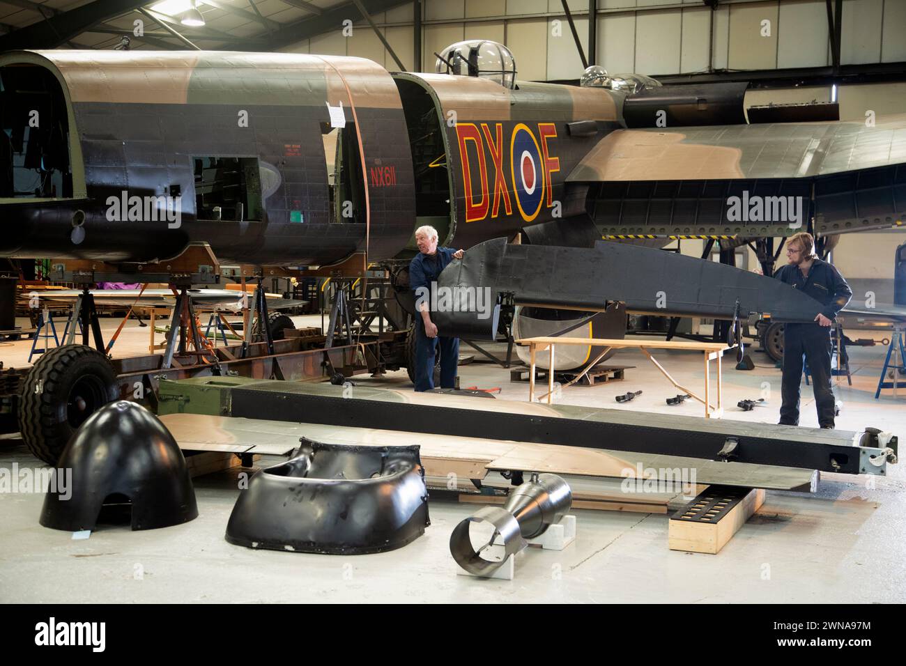 Real-life Airfix model - Lancaster bomber 'Just Jane' is disassembled ...