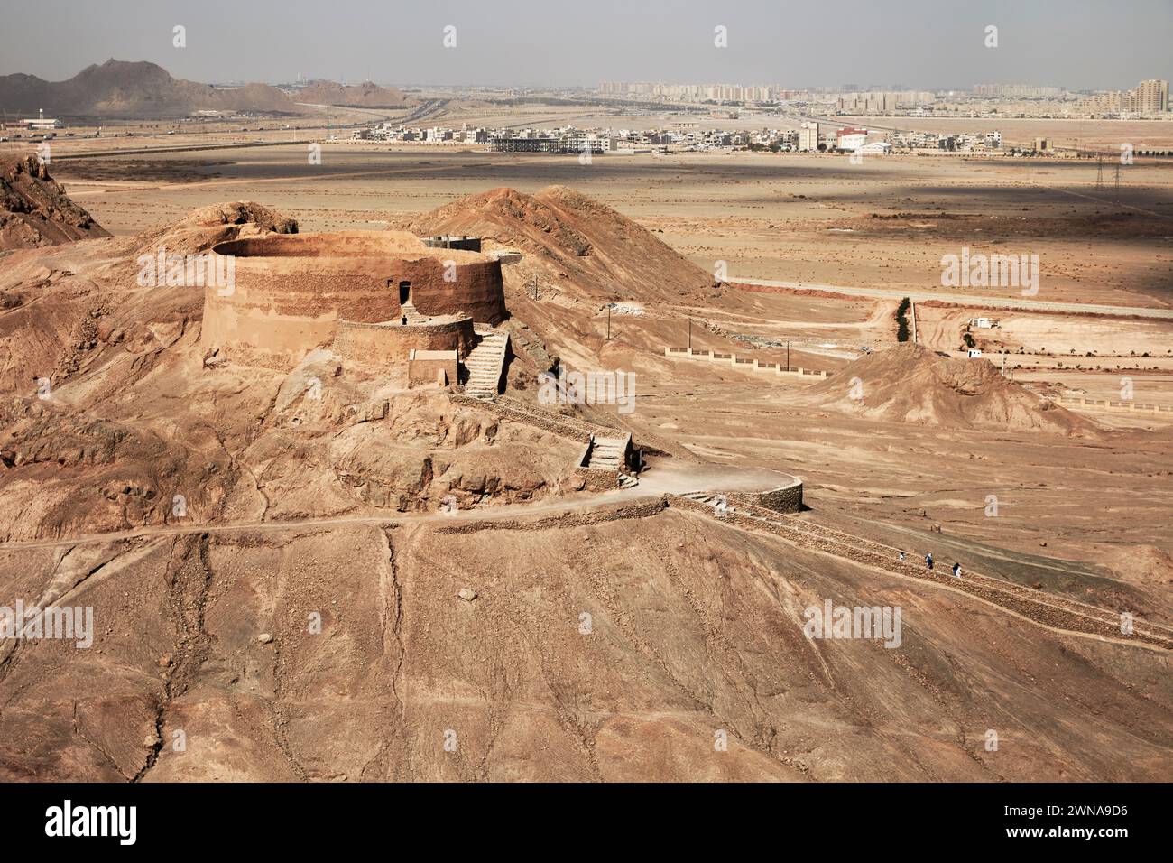 Yazd tower of silence aerial hi-res stock photography and images - Alamy
