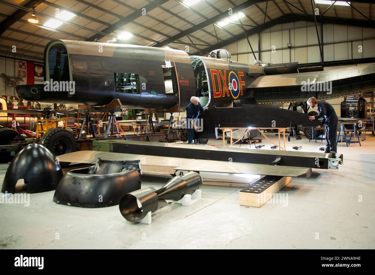 Real-life Airfix model - Lancaster bomber 'Just Jane' is disassembled ...