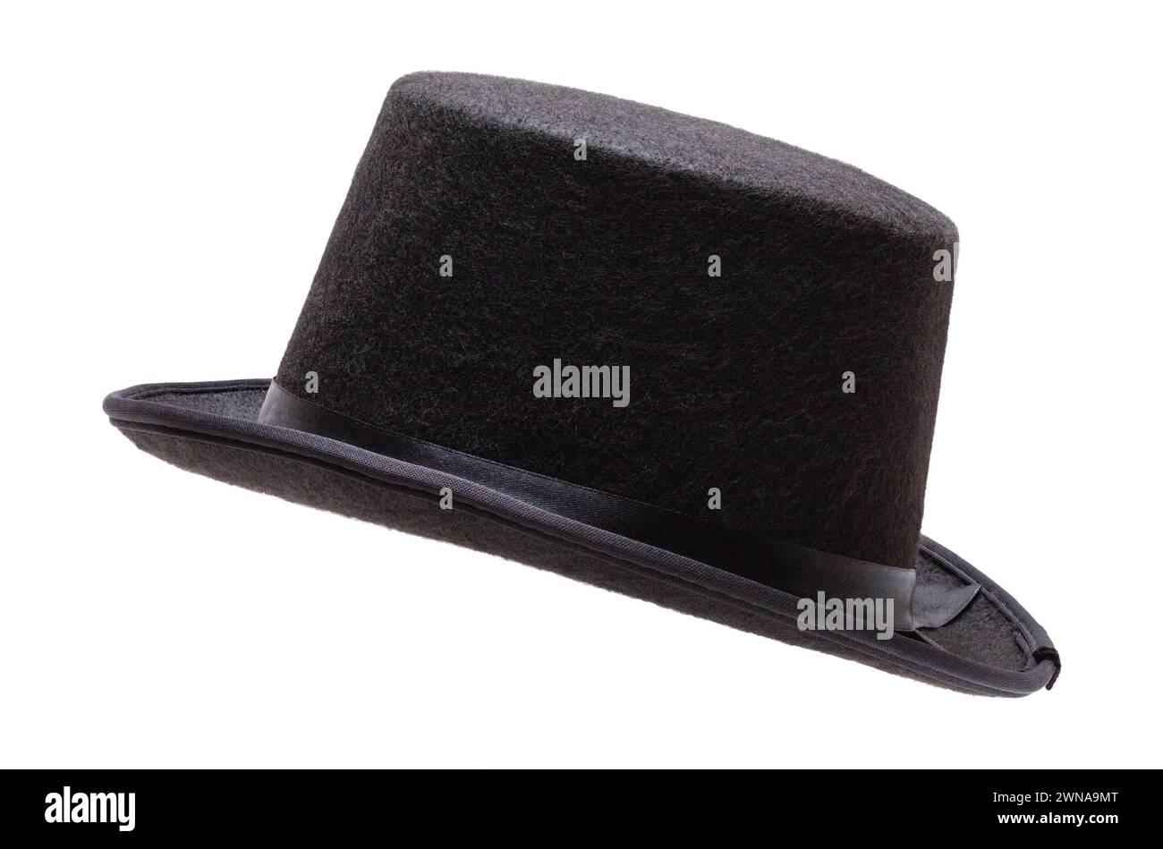 Side View of a Black Bowler Hat Cut Out on White Stock Photo - Alamy