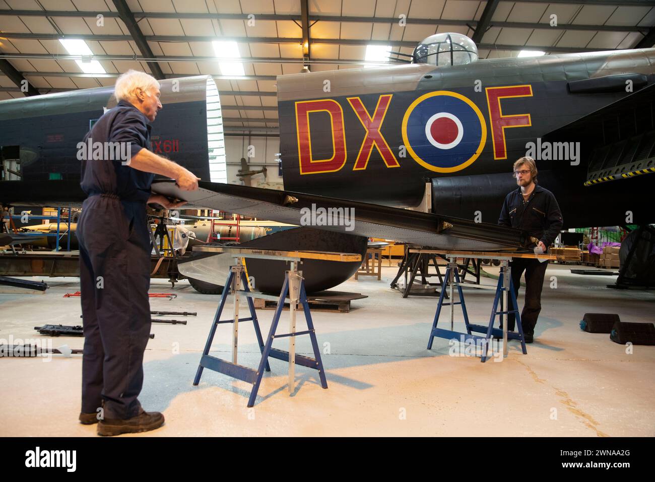 Real-life Airfix model - Lancaster bomber 'Just Jane' is disassembled ...
