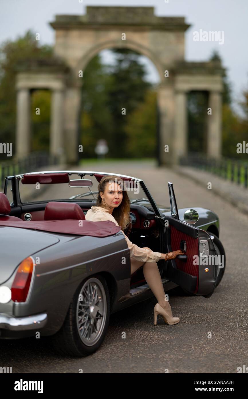 File Photo Electric RBW Roadster. The battery powered classic car is ...
