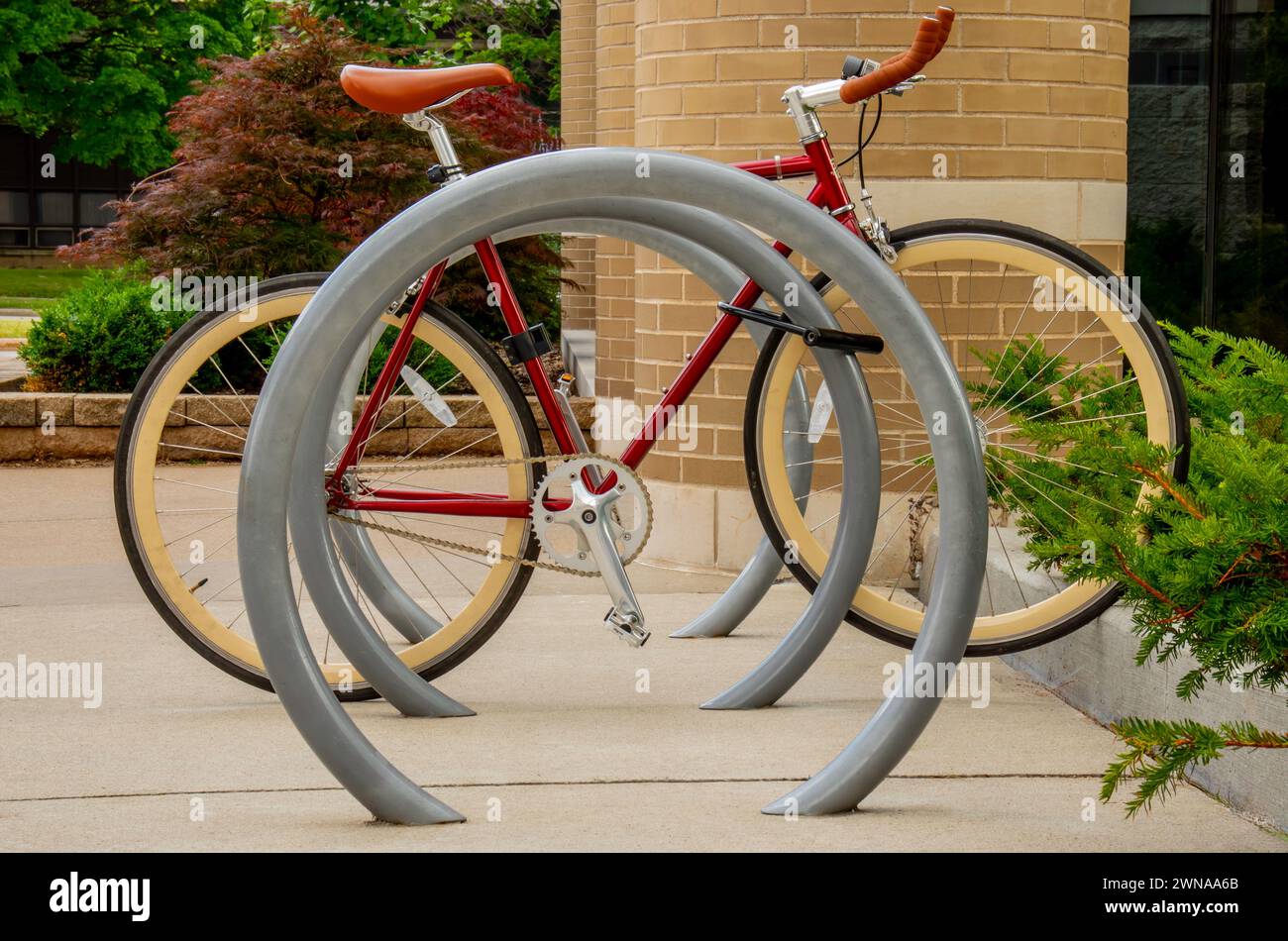 Pavement cycle rack hi-res stock photography and images - Alamy