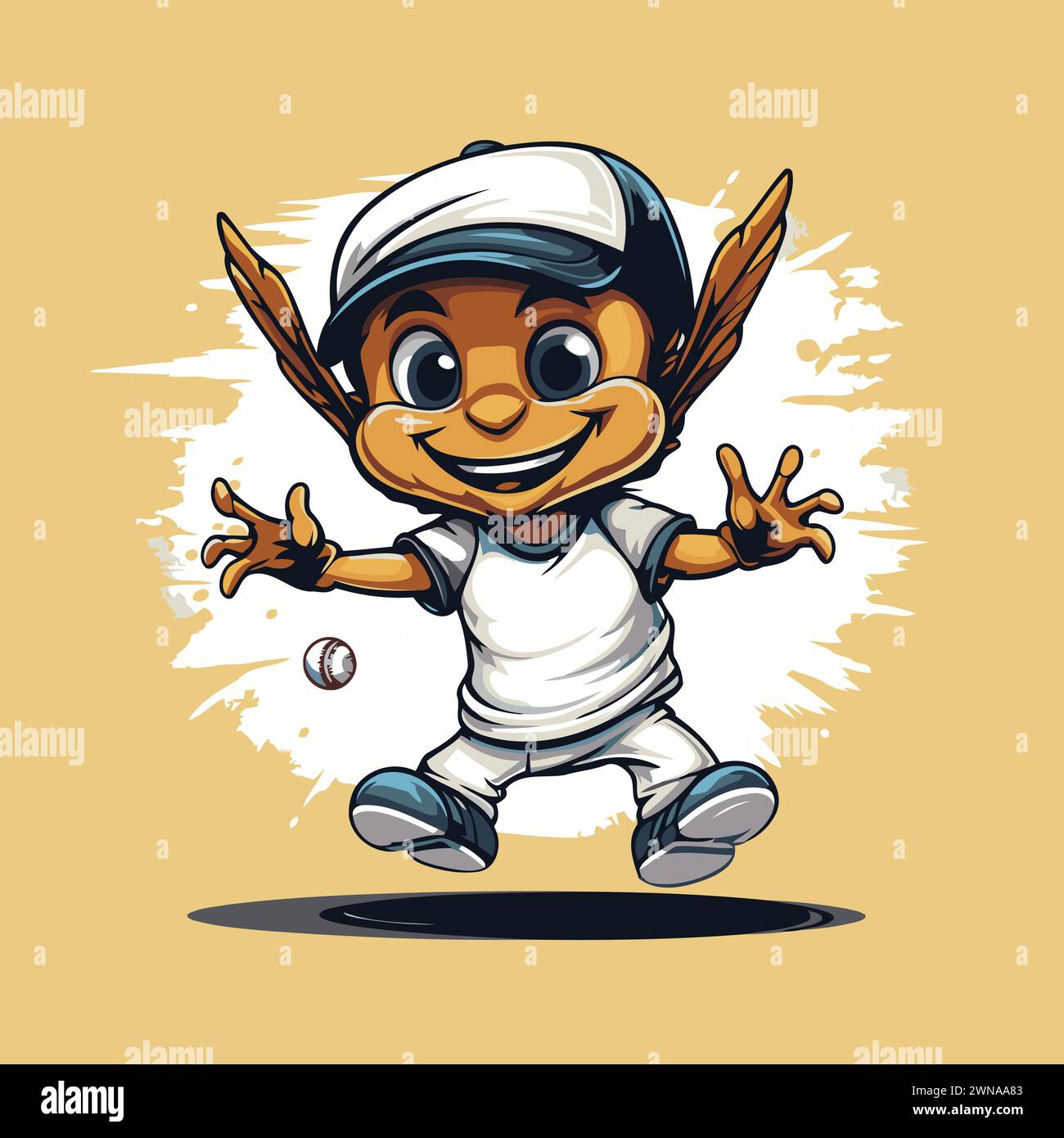 Cartoon cricket Stock Vector Images - Alamy