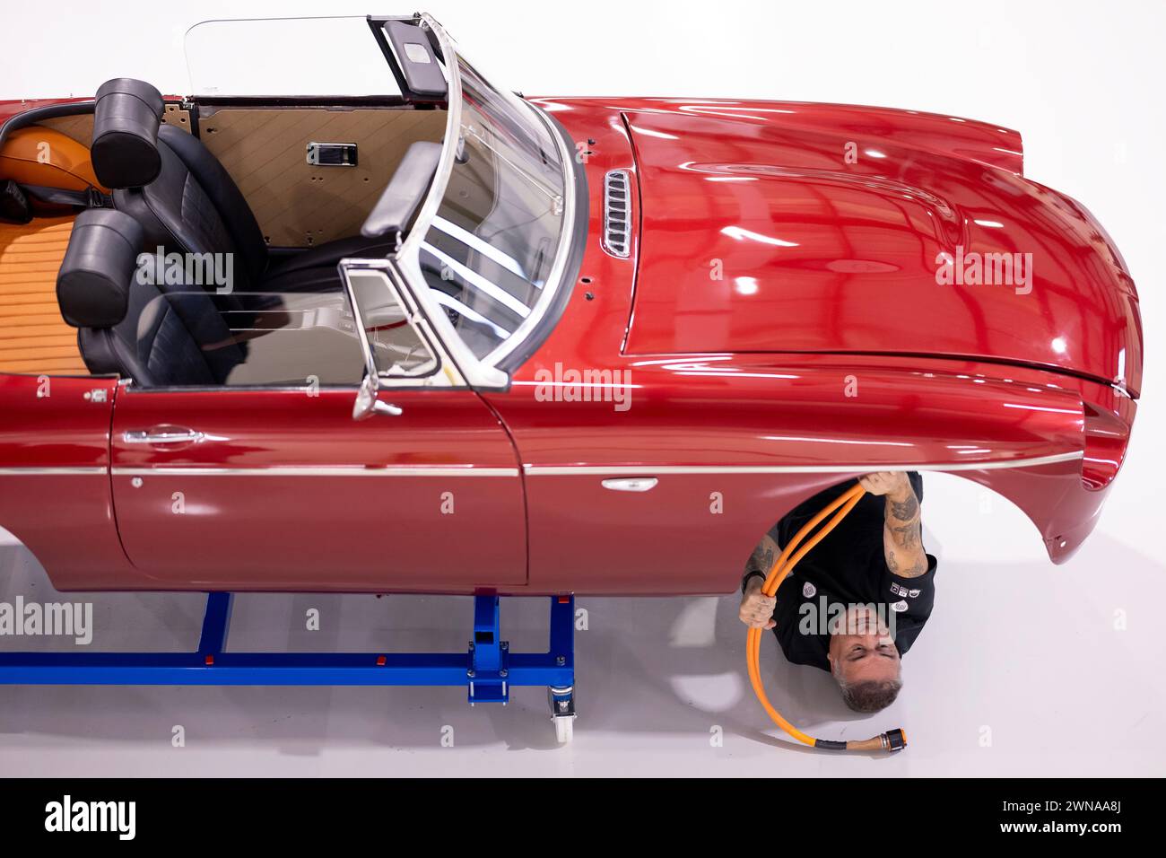 File Photo Electric RBW Roadster. The battery powered classic car is ...