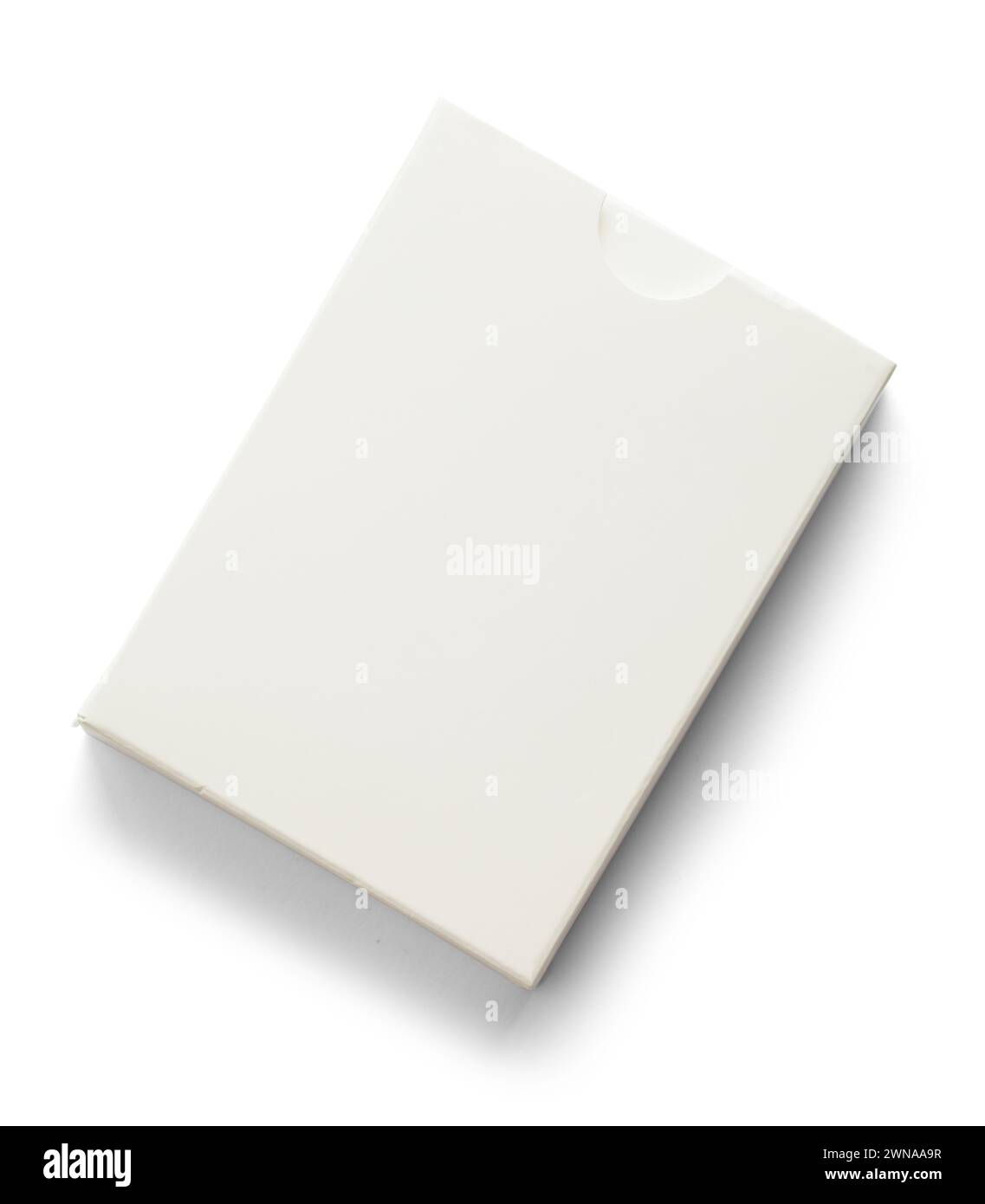 Blank Box of Cards Cut Out on White Stock Photo - Alamy