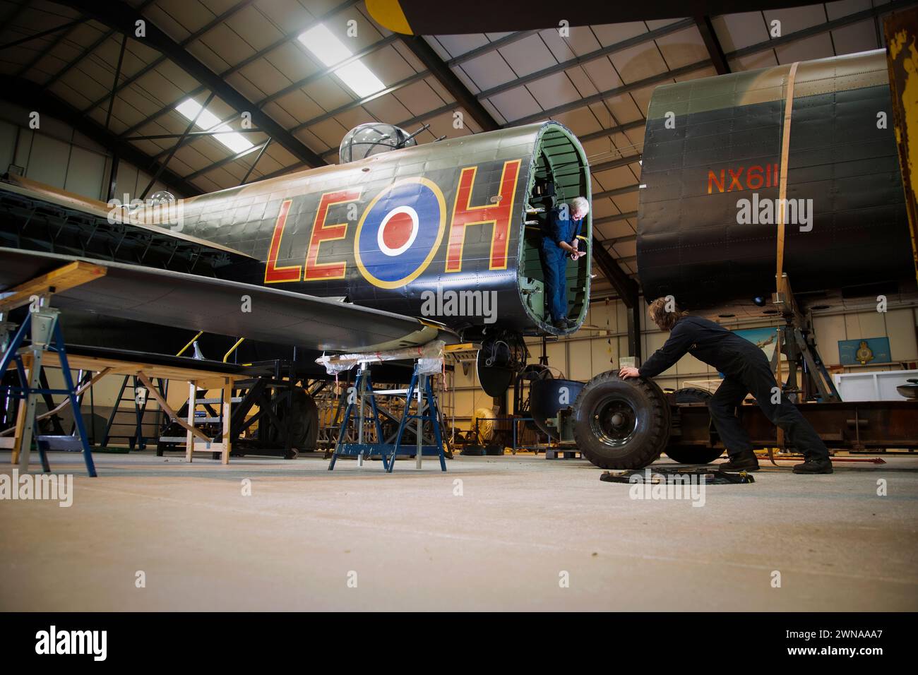 Real-life Airfix model - Lancaster bomber 'Just Jane' is disassembled ...