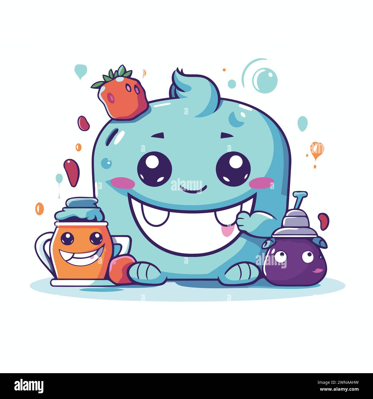 Cartoon blueberry Cut Out Stock Images & Pictures - Alamy