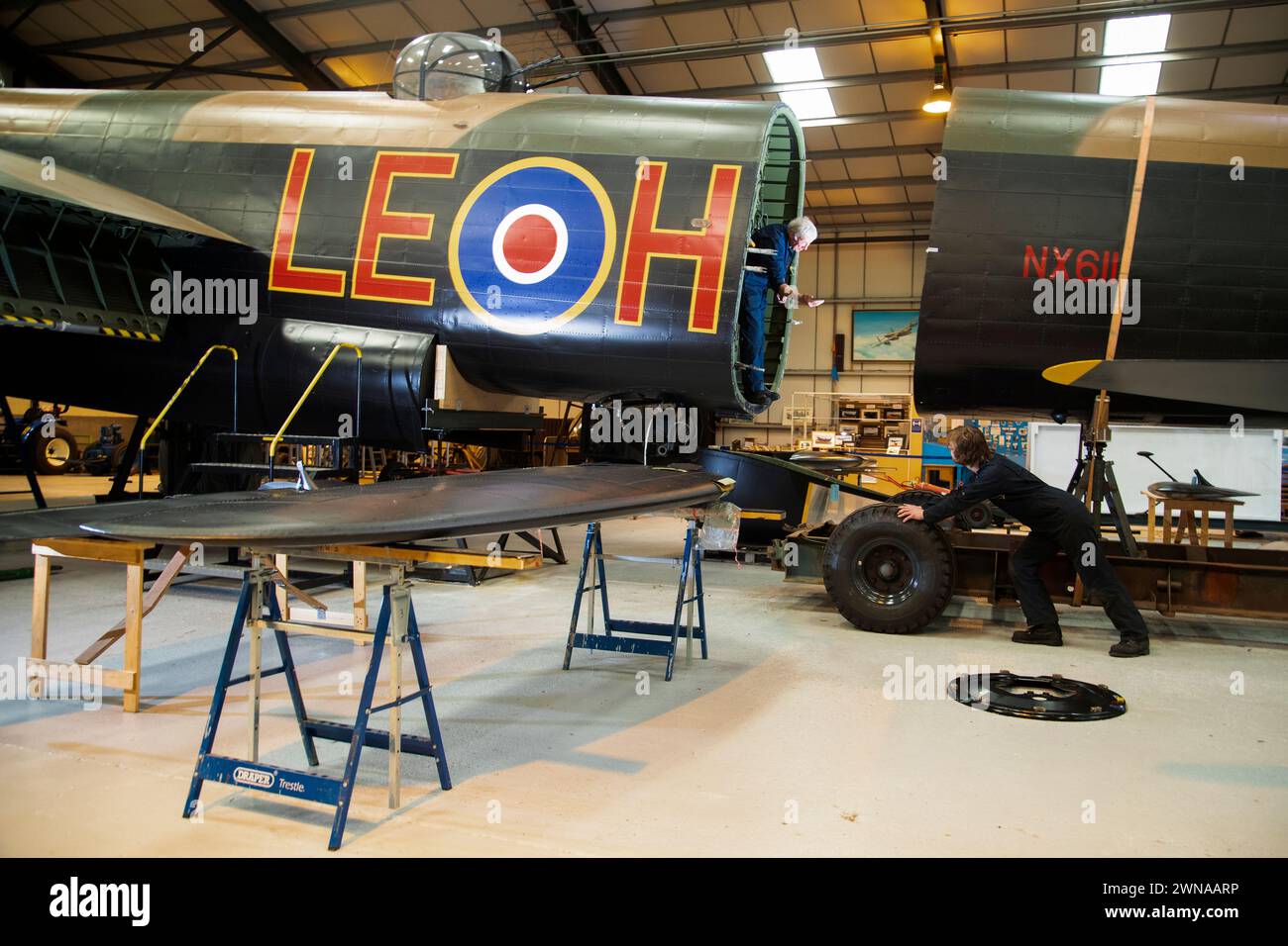 Real-life Airfix model - Lancaster bomber 'Just Jane' is disassembled ...