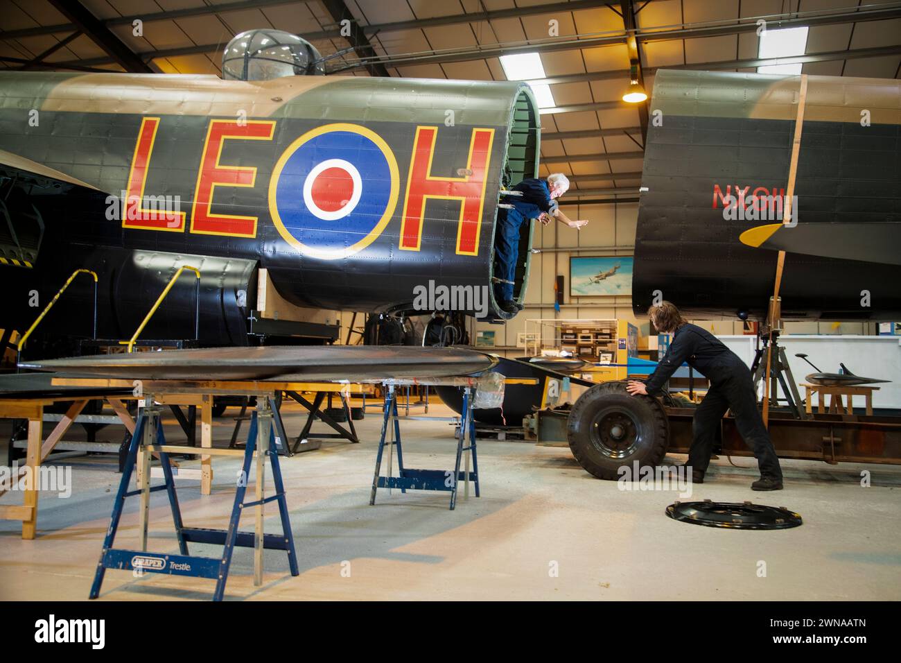 Real-life Airfix model - Lancaster bomber 'Just Jane' is disassembled ...