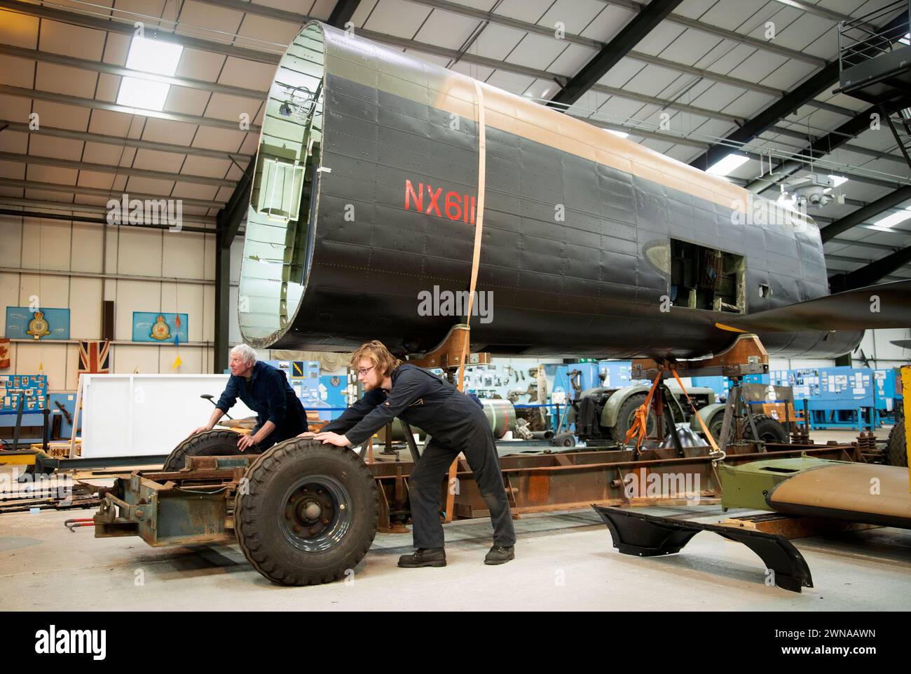 Real-life Airfix model - Lancaster bomber 'Just Jane' is disassembled ...