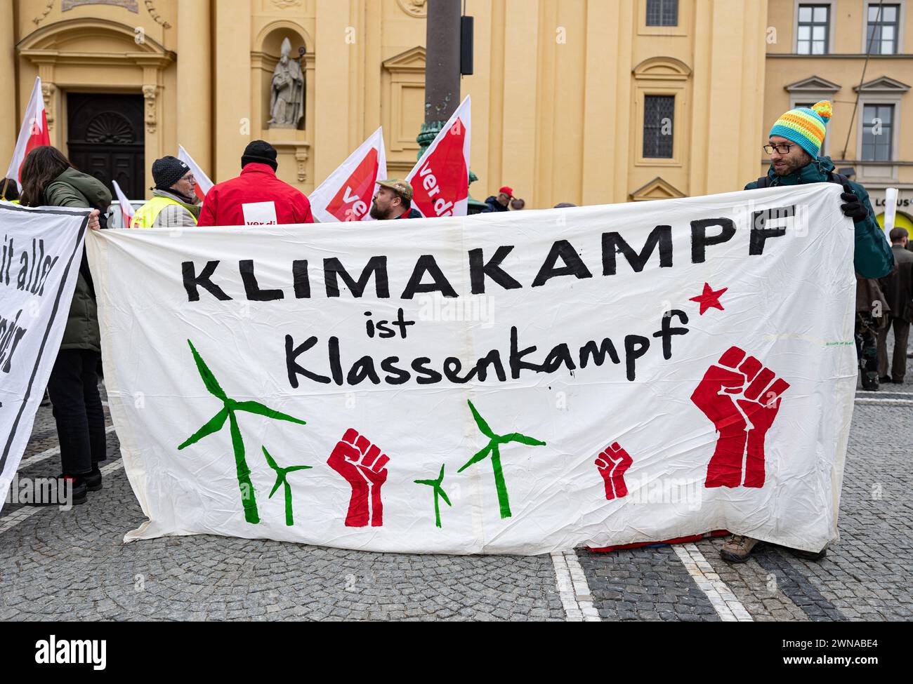 Hundreds gathered for the climate demonstration organized by Fridays ...
