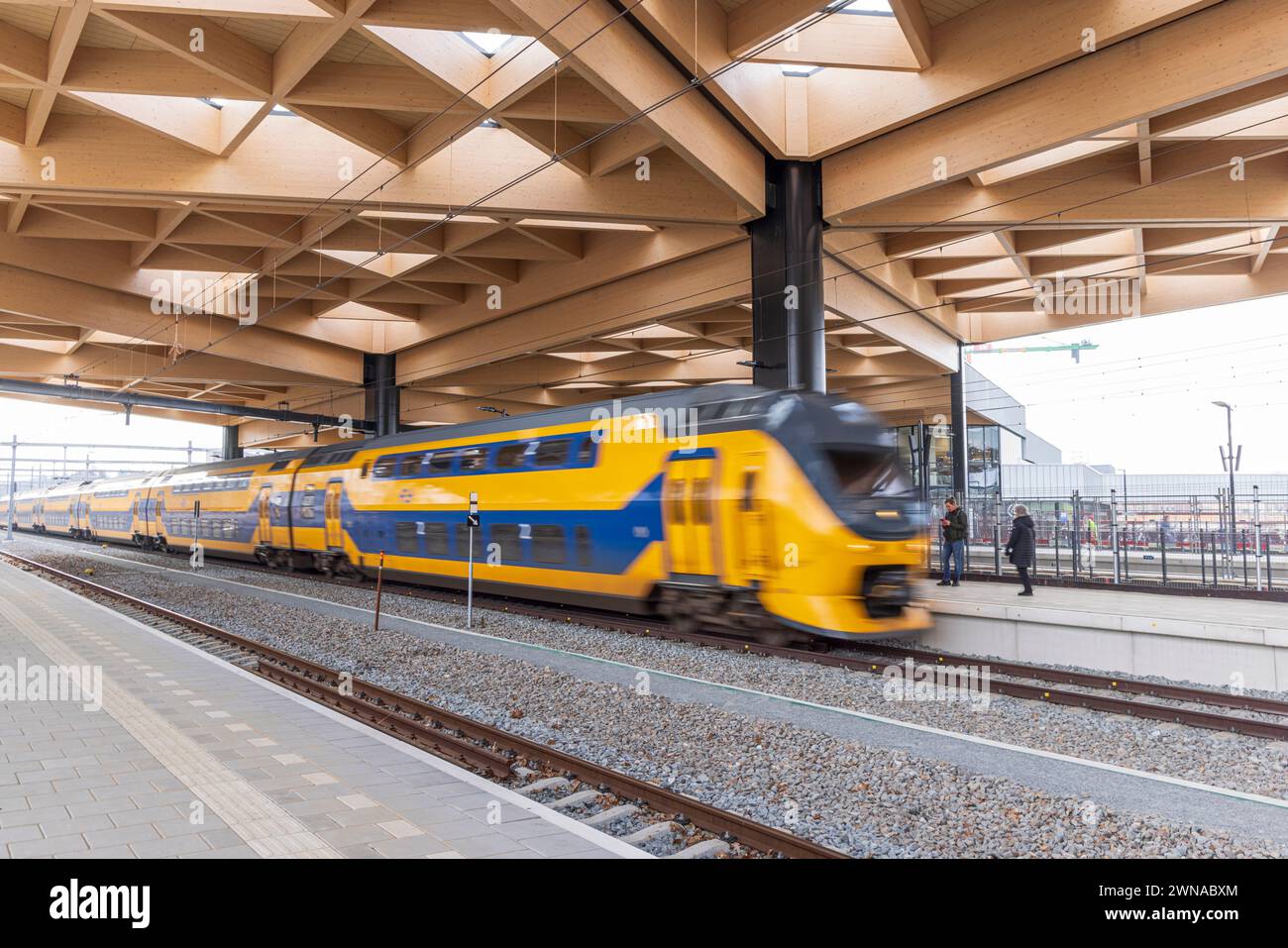 Ede, The Netherlands - March 1, 2024: Railway platform with leaving ...