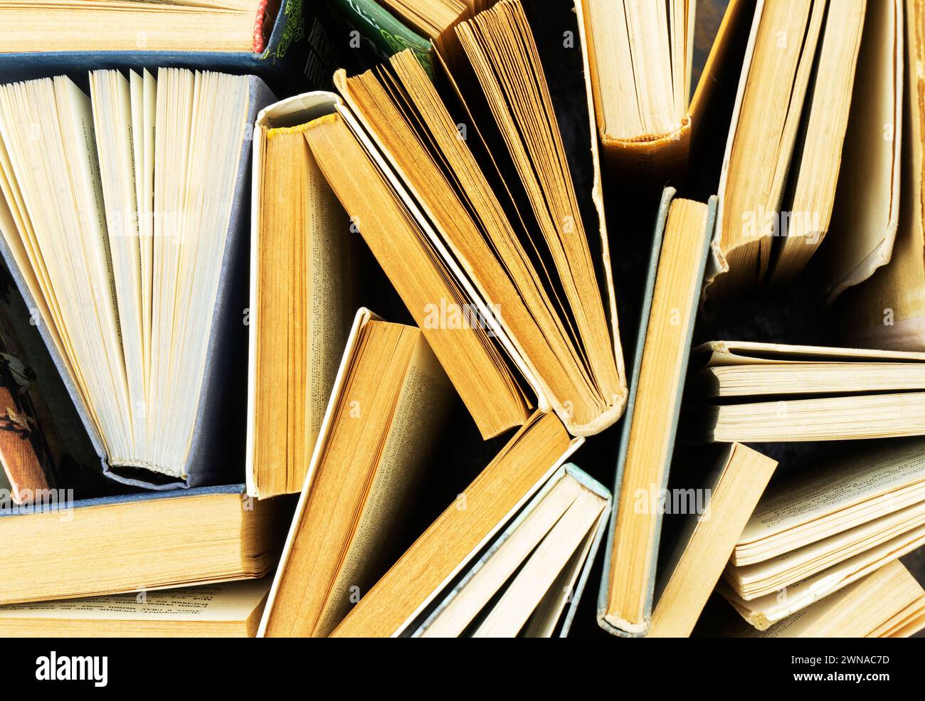 Old open books with pages, background, texture Stock Photo - Alamy