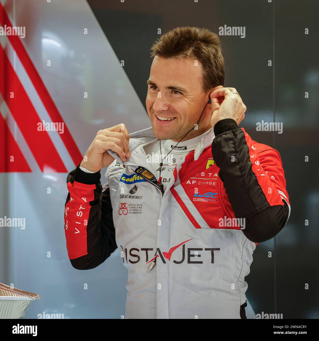 RIGON Davide (ita), Vista AF Corse, Ferrari 296 GT3, portrait during ...