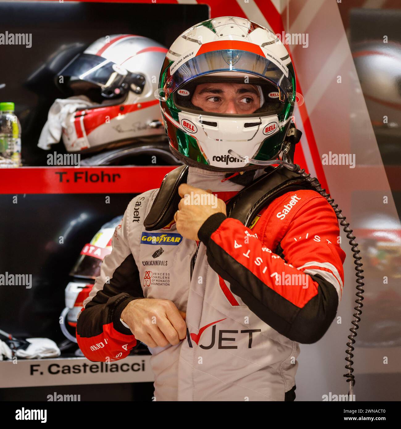 RIGON Davide (ita), Vista AF Corse, Ferrari 296 GT3, portrait during ...