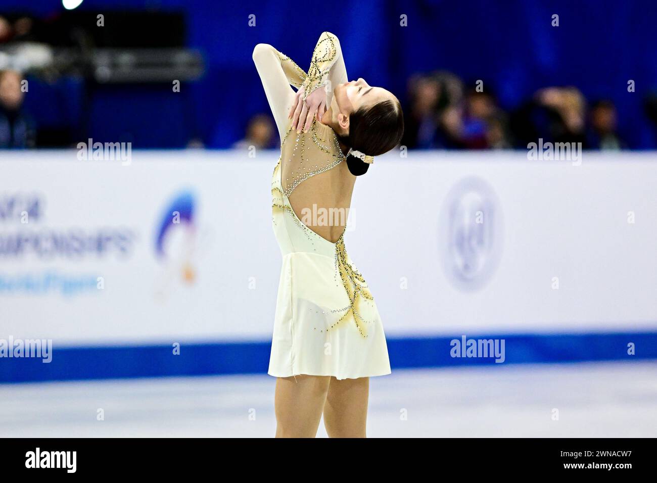 Rena UEZONO (JPN), during Junior Women Free Skating, at the ISU World ...