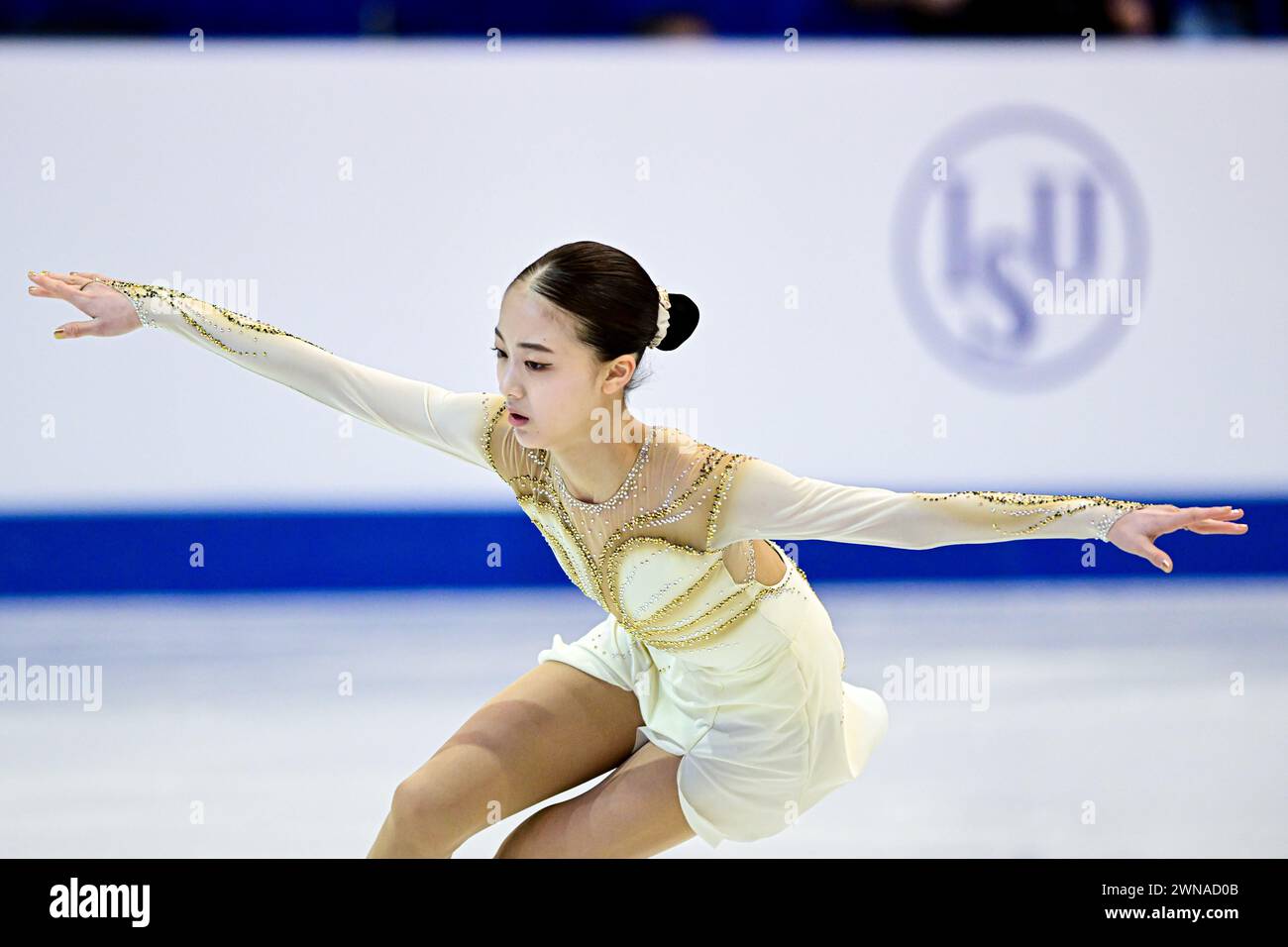 Rena UEZONO (JPN), during Junior Women Free Skating, at the ISU World ...