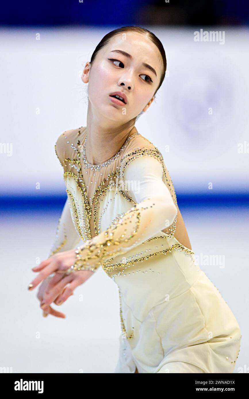 Rena UEZONO (JPN), during Junior Women Free Skating, at the ISU World ...