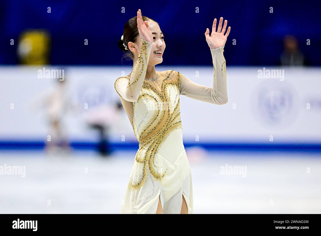 Rena UEZONO (JPN), during Junior Women Free Skating, at the ISU World ...