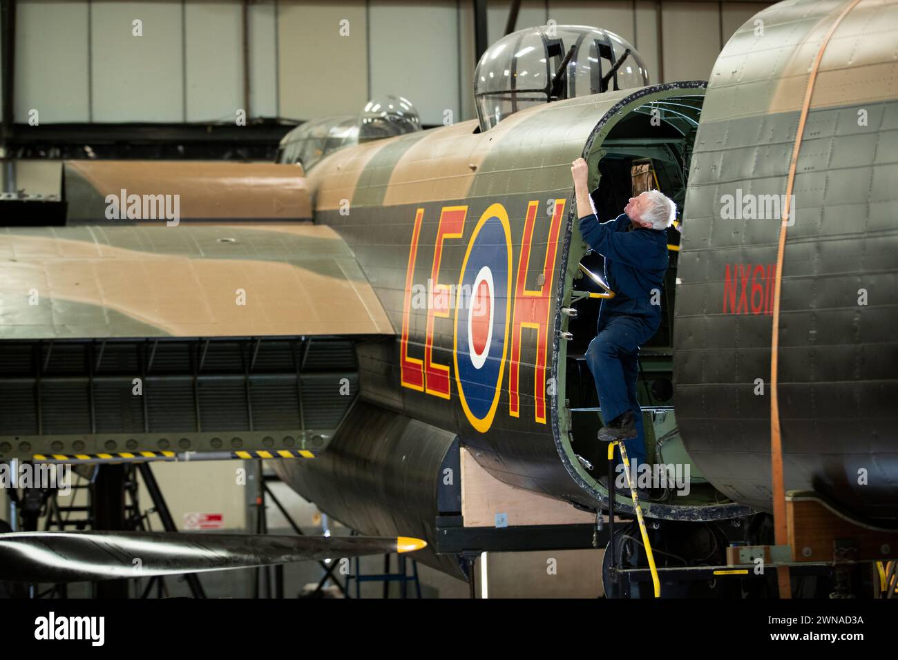 Real-life Airfix model - Lancaster bomber 'Just Jane' is disassembled ...