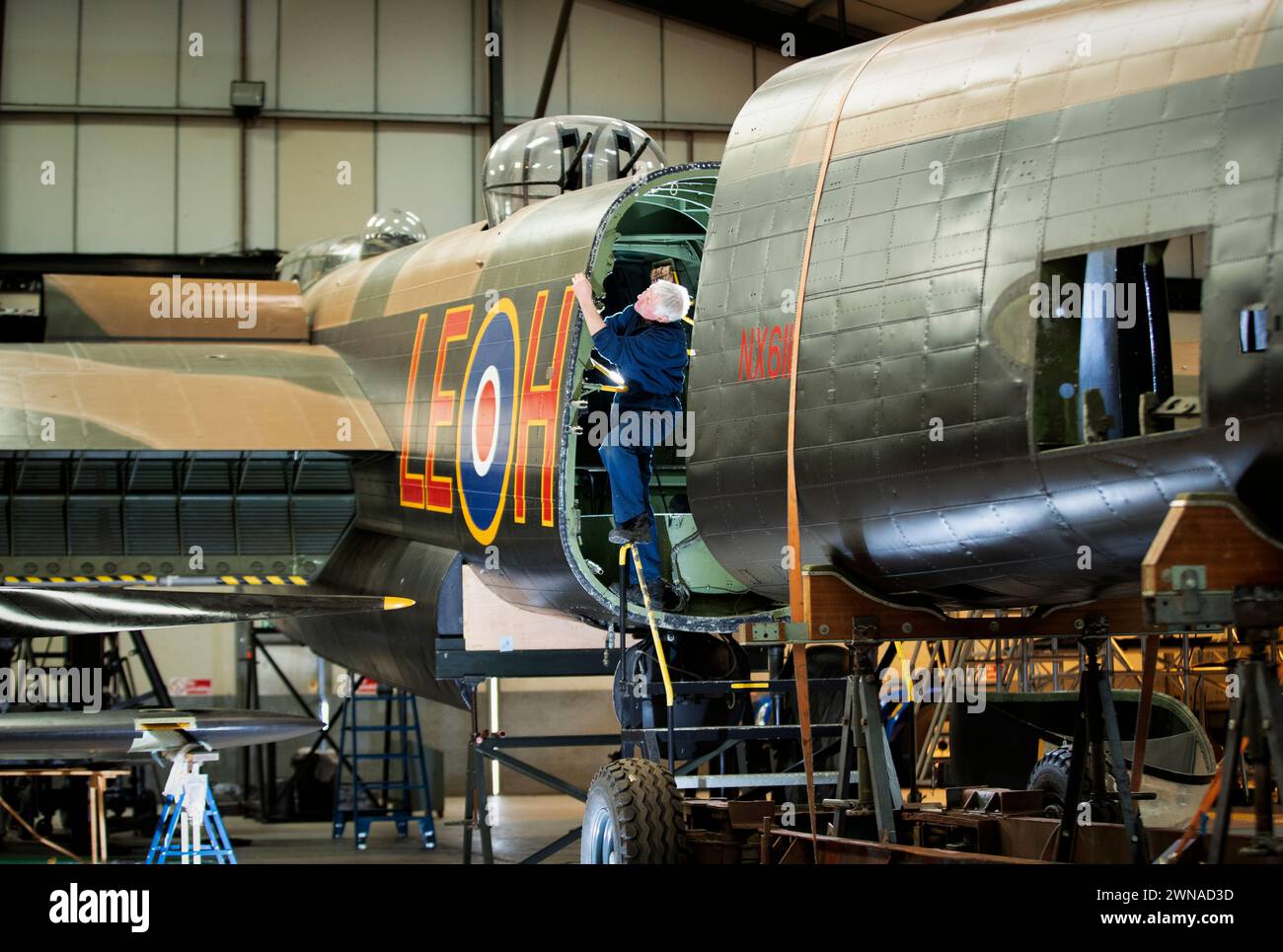 Real-life Airfix model - Lancaster bomber 'Just Jane' is disassembled ...