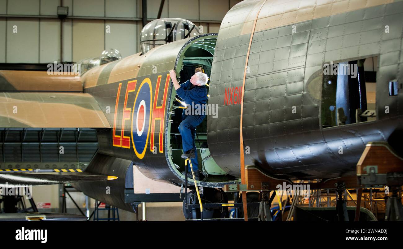 Real-life Airfix model - Lancaster bomber 'Just Jane' is disassembled ...