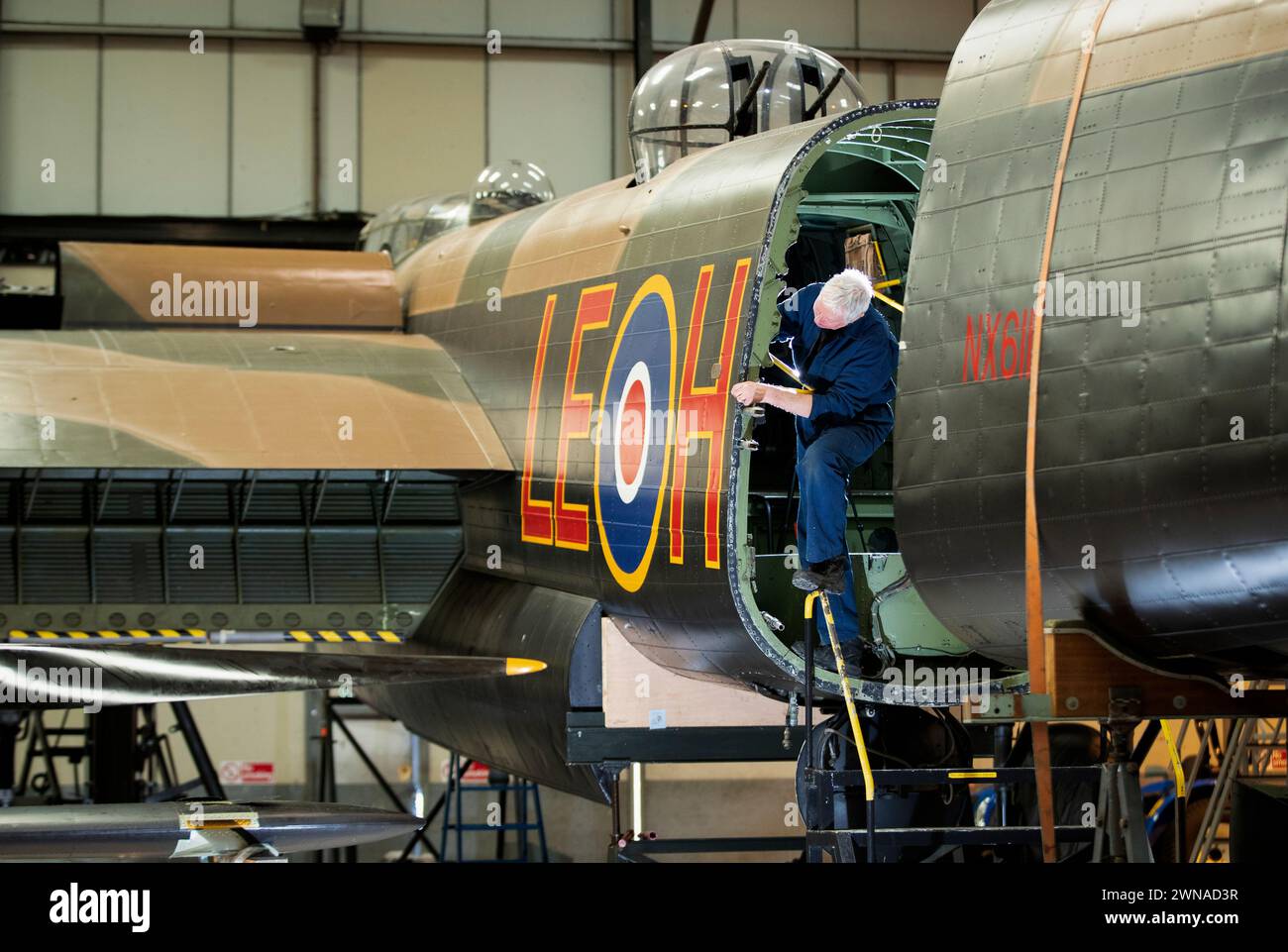 Real-life Airfix model - Lancaster bomber 'Just Jane' is disassembled ...