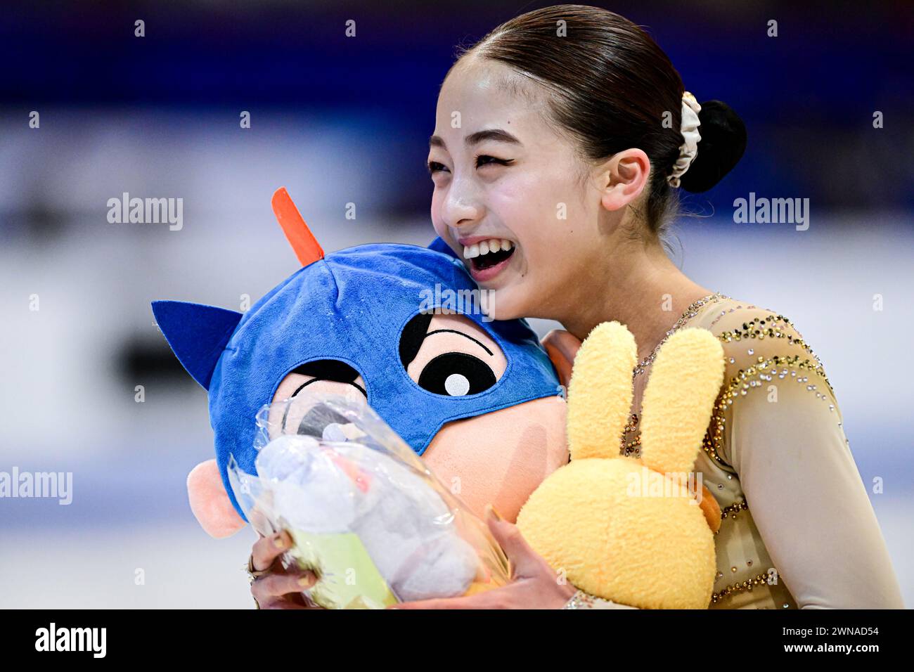Rena UEZONO (JPN), during Junior Women Free Skating, at the ISU World ...