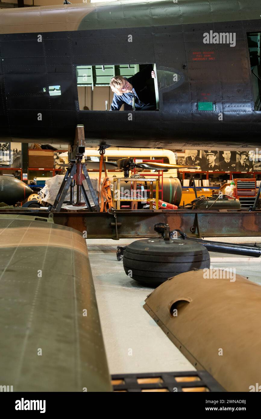 Real-life Airfix model - Lancaster bomber 'Just Jane' is disassembled ...