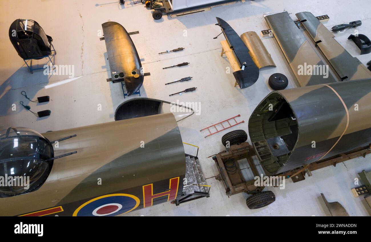 Real-life Airfix model - Lancaster bomber 'Just Jane' is disassembled ...