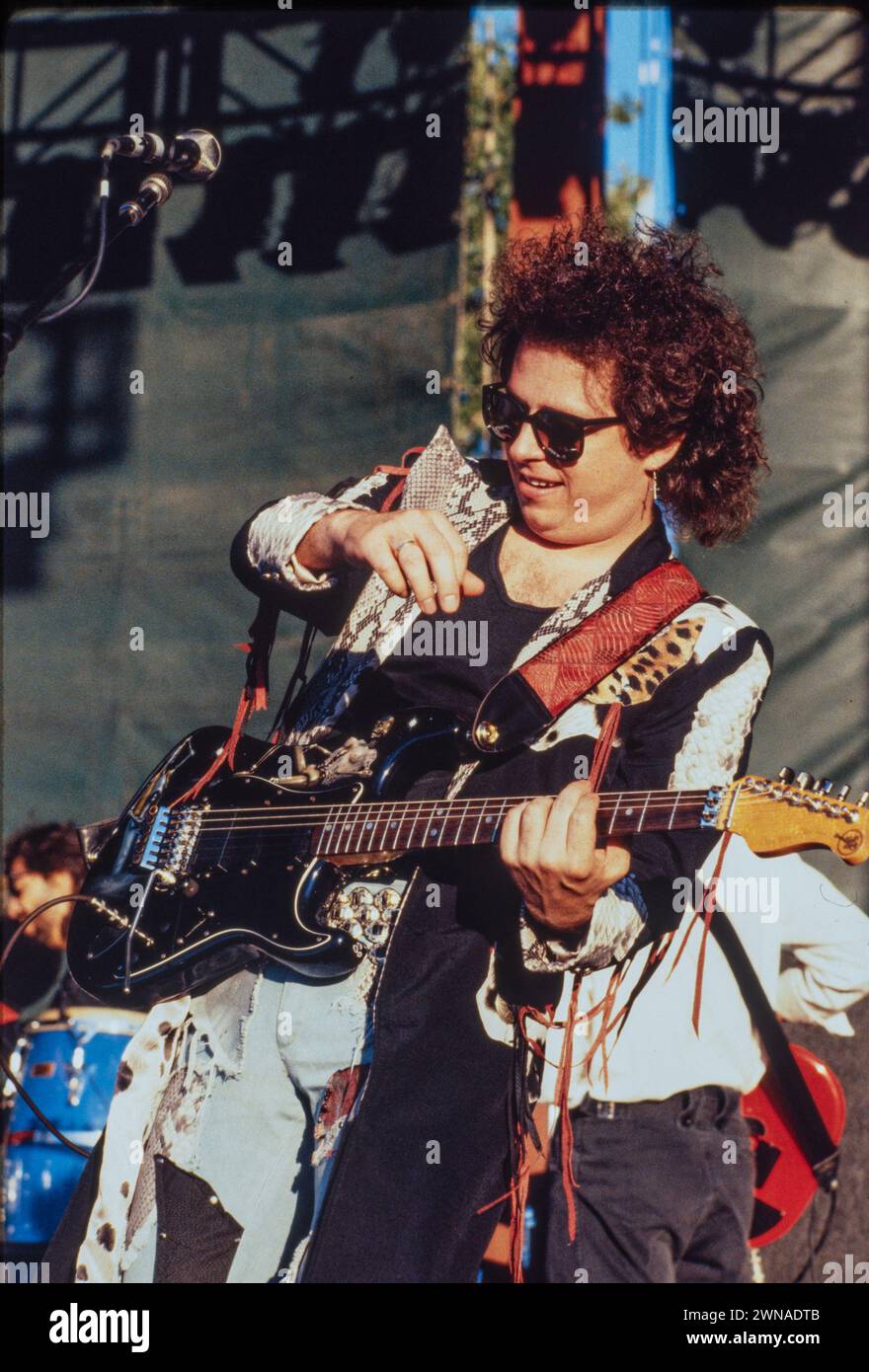 Steve Lukather performs in Santa Clara California, 1987 Credit: Ross ...