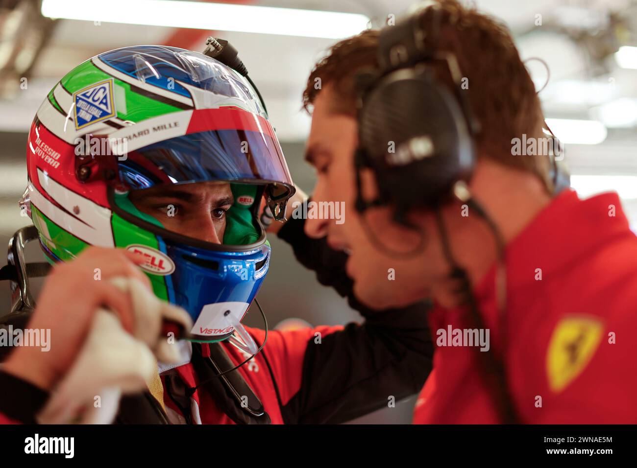 ROVERA Alessio (ita), Vista AF Corse, Ferrari 296 GT3, portrait during ...