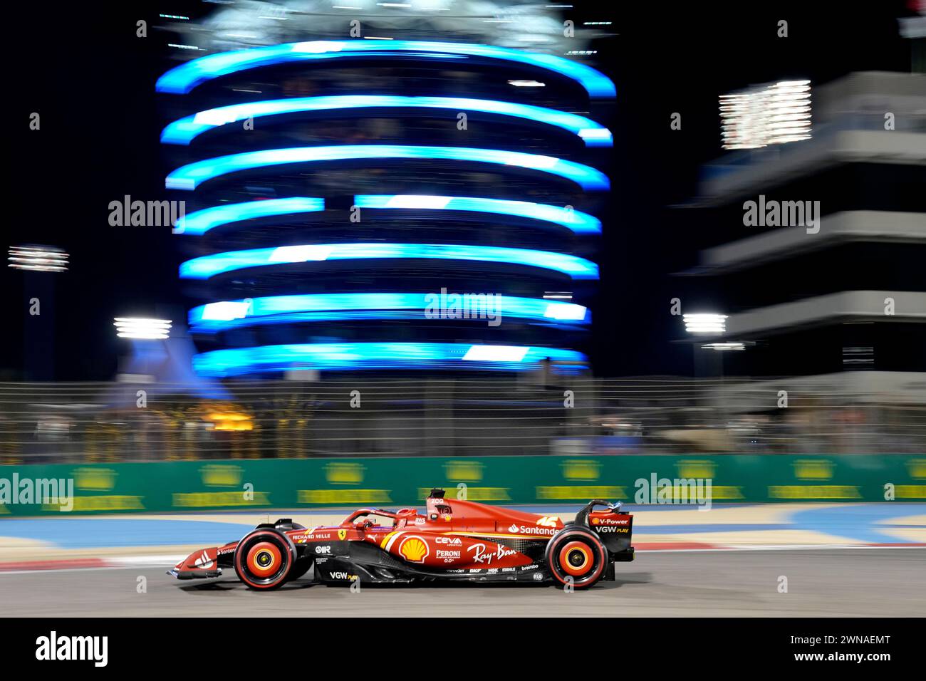 Ferrari driver Charles Leclerc of Monaco steers his car during ...