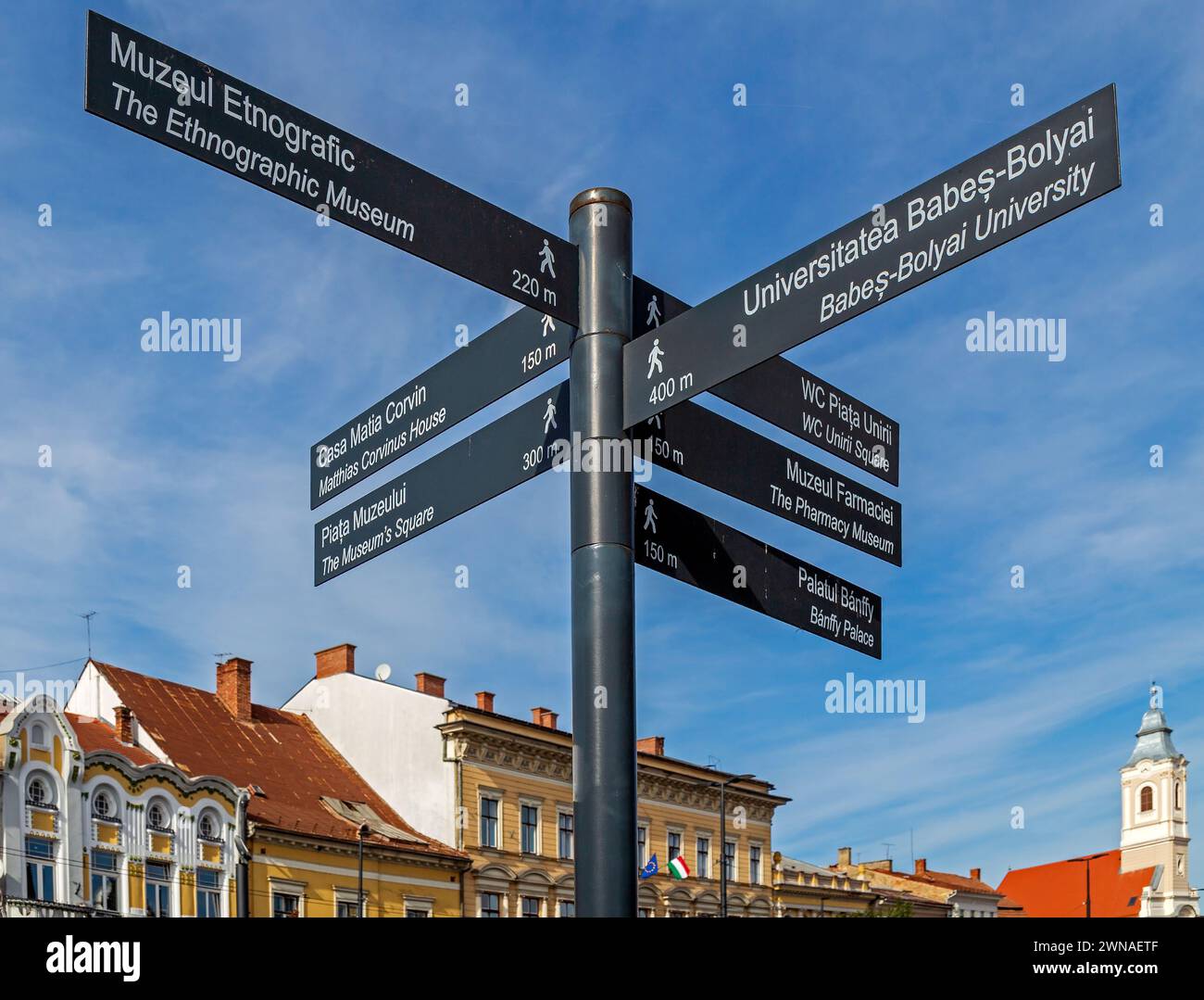 CLUJ-NAPOCA, TRANSYLVANIA, ROMANIA - SEPTEMBER 20, 2020: Street signs ...