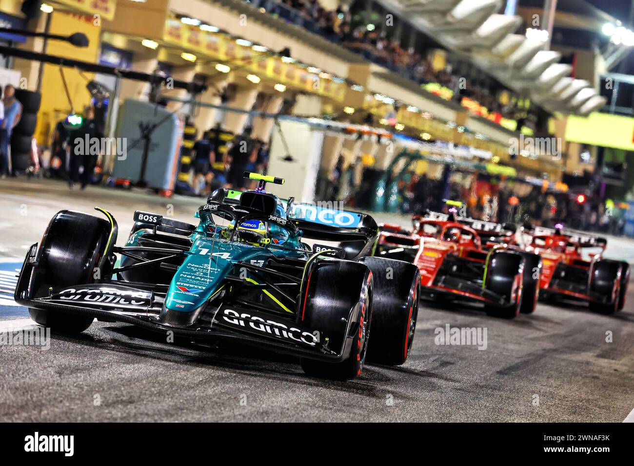Sakhir, Bahrain. 01st Mar, 2024. Fernando Alonso (ESP) Aston Martin F1 ...