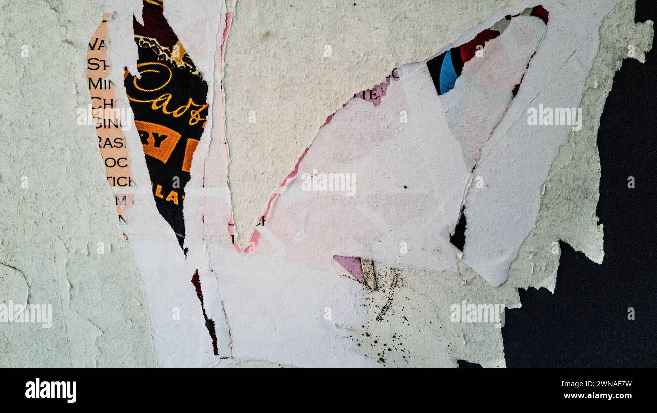 Ripped torn wall poster hi-res stock photography and images - Alamy