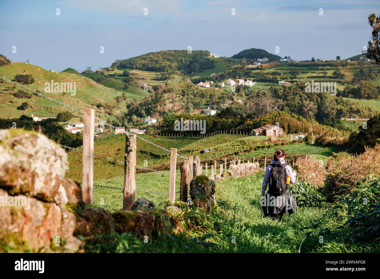 Amazing nature and landscapes, at the Azores islands in the Atlantic ...
