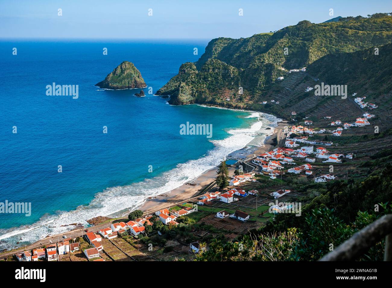 Amazing nature and landscapes, at the Azores islands in the Atlantic ...